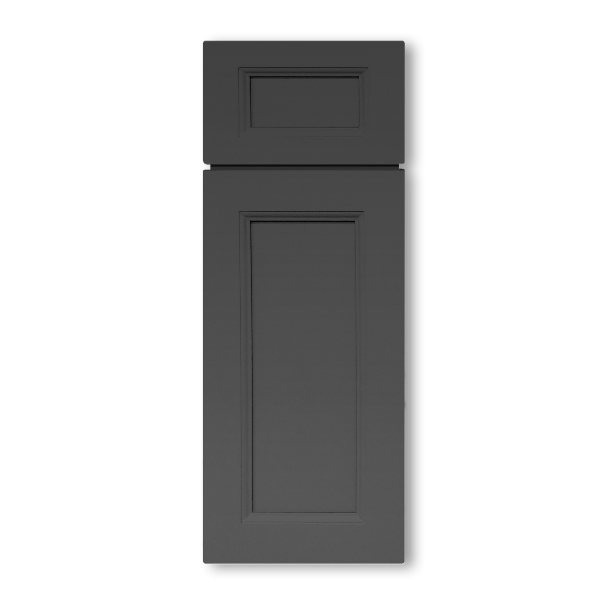 Modified Shaker Charcoal Gray Cabinets — KBFMORE
