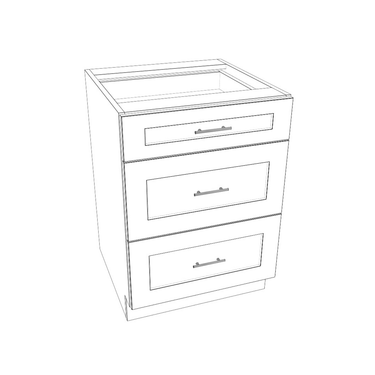 Drawer Base Cabinet (Modified Shaker Emerald Green/Frameless/Assembled ...