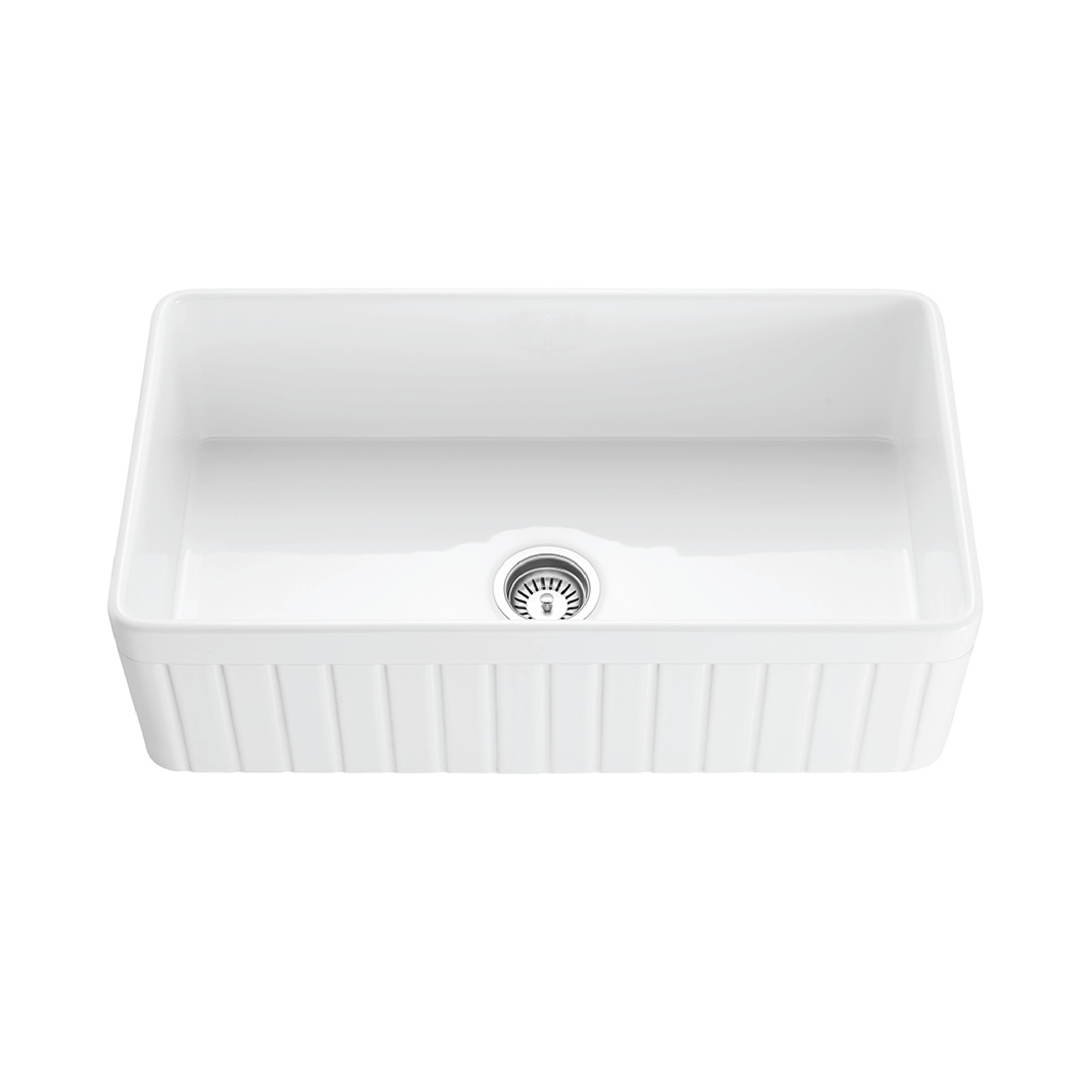 33" Fireclay Single Bowl Farmhouse Kitchen Sink